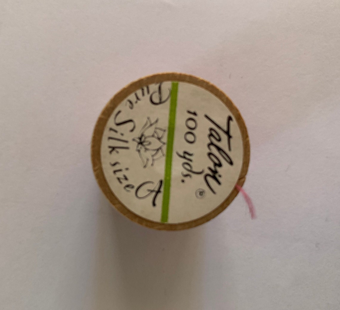 Vintage Talon Pure Silk Hand Sewing Embroidery Thread 100 Yd. Wooden ...