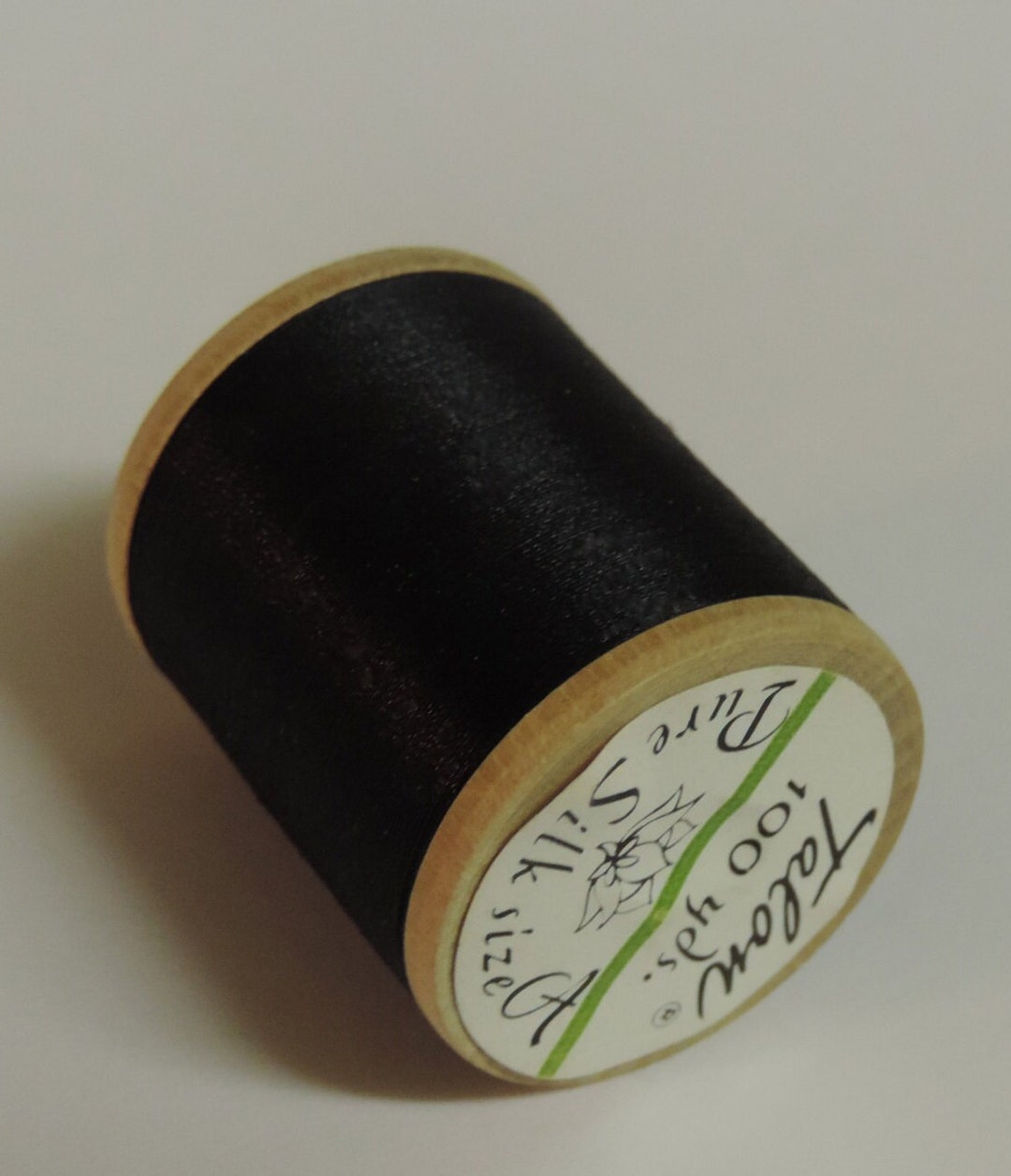 Vintage Talon Pure Silk Hand Sewing Embroidery Thread 100 Yd. Wooden ...
