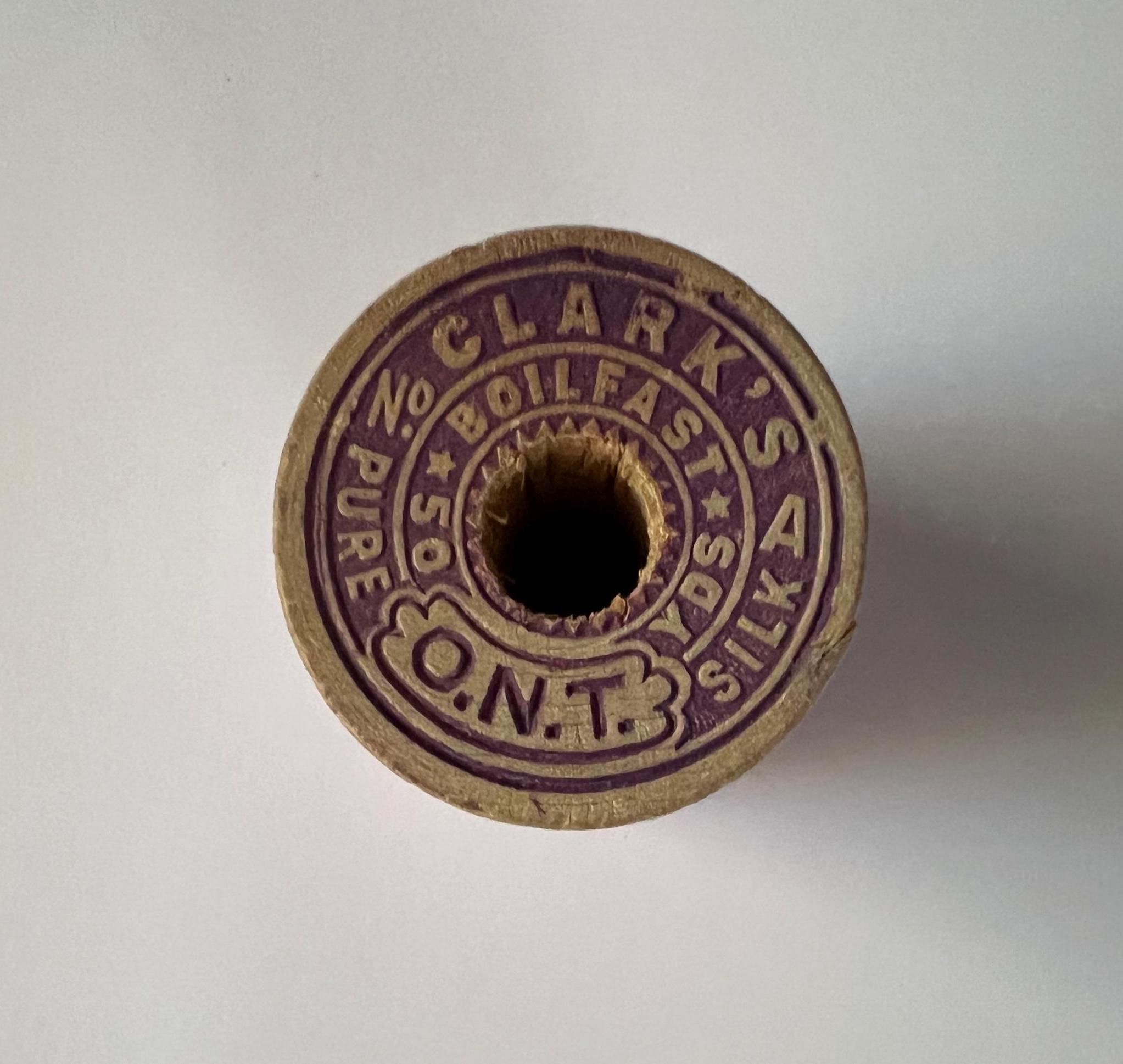 Vintage Clark's Silk Size A Sewing Silk Thread 50 Yd Full Spool Shade ...
