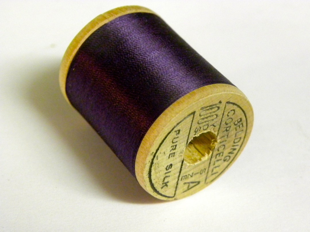 Belding Corticelli Pure Silk Hand Sewing Thread 100 Yd. Wooden Spool ...