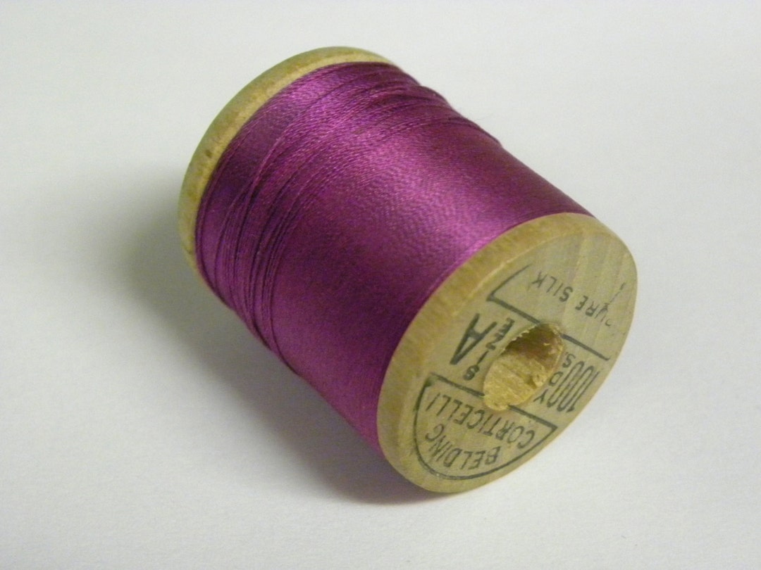 Vintage Corticelli Pure Silk Hand Sewing Embroidery Thread 100 Yd ...