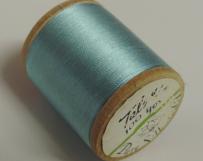 Vintage Talon Pure Silk Hand Sewing Embroidery Thread 100 Yd. Wooden ...