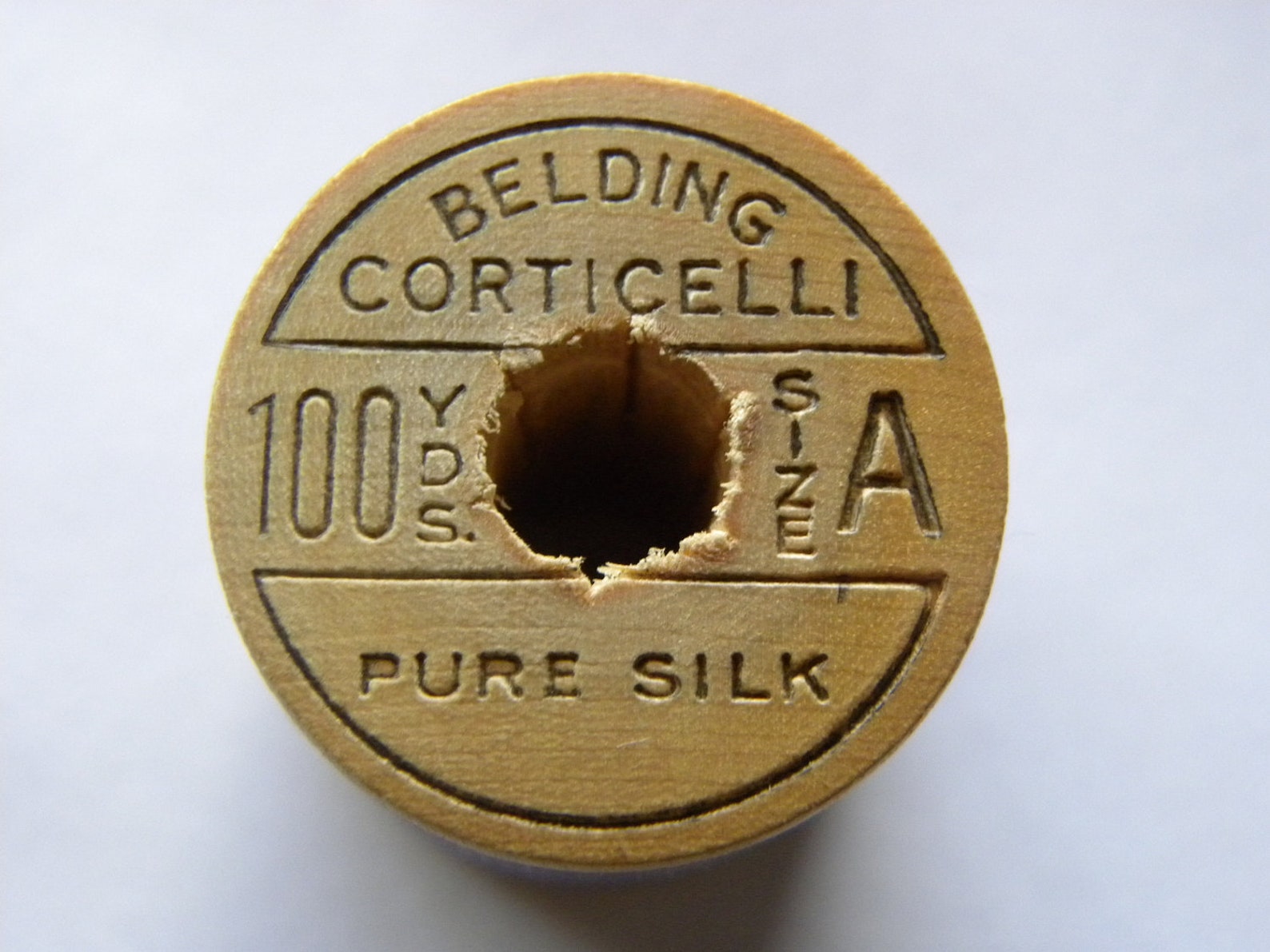 Belding Corticelli Pure Silk Hand Sewing Thread 100 Yd. Wooden Spool ...