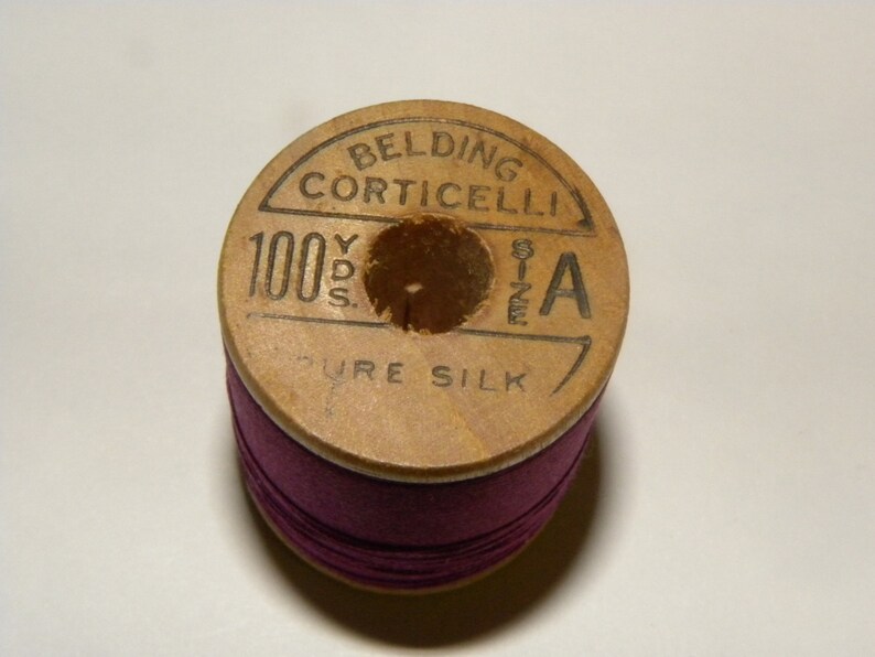 Vintage Corticelli Pure Silk Hand Sewing Embroidery Thread 100 Yd ...
