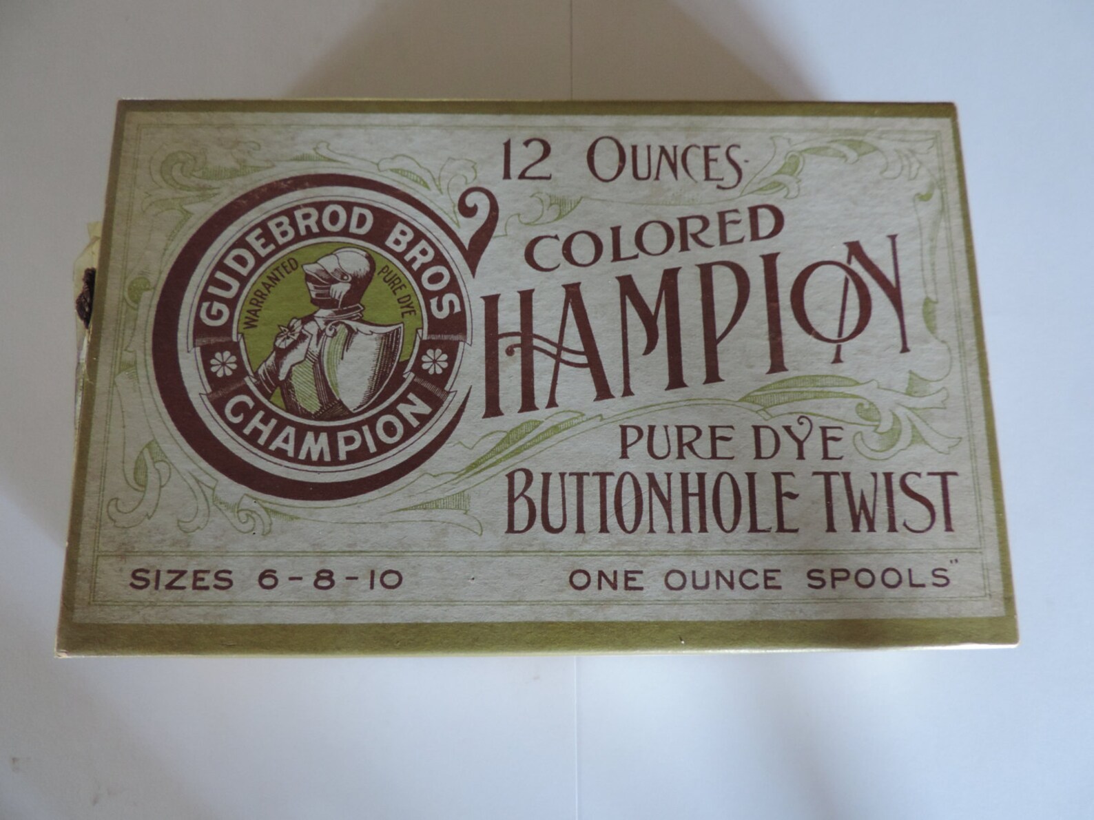 Antique Vintage 1920's-30's Gudebrod Pure Dye Buttonhole Silk Twist ...