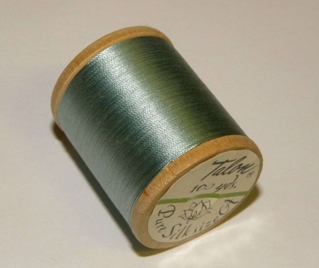 Vintage Talon Pure Silk Hand Sewing Embroidery Thread 100 Yd. Wooden ...