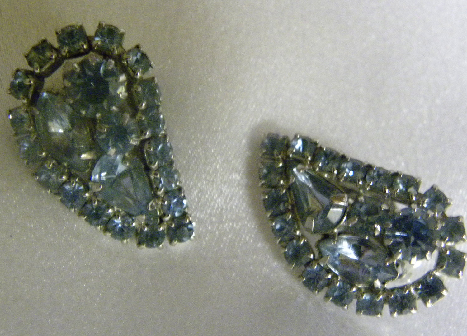 Fabulous 1950's-1960's Vintage "weiss" Signed Clear Pale Blue ...