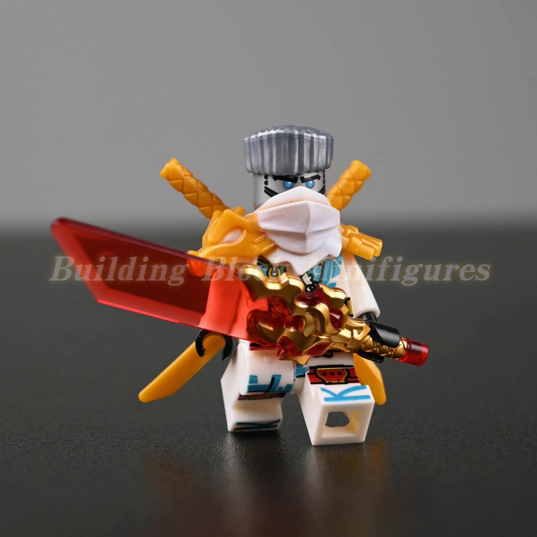 MOC Dragon Armor Zane With Frost Wings, Ninjago, Lego Compatible ...