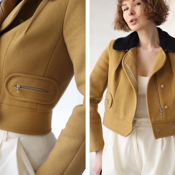 Wool Cropped Jacket - Etsy