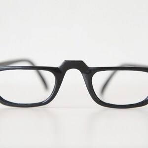 Vintage Bold Black Plastic Geometric Empty Frames Glasses Eyewear - Etsy