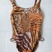 LA PERLA Oceano Vintage Animal Print Open Back One Piece Swimsuit L - Etsy