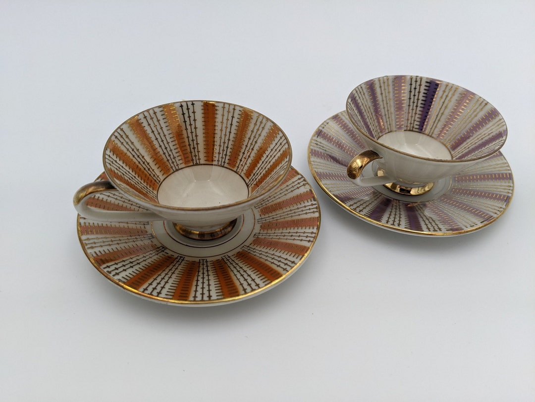 Pair of Zeh Scherzer Bavarian Porcelain Demitasse Fine China - Etsy