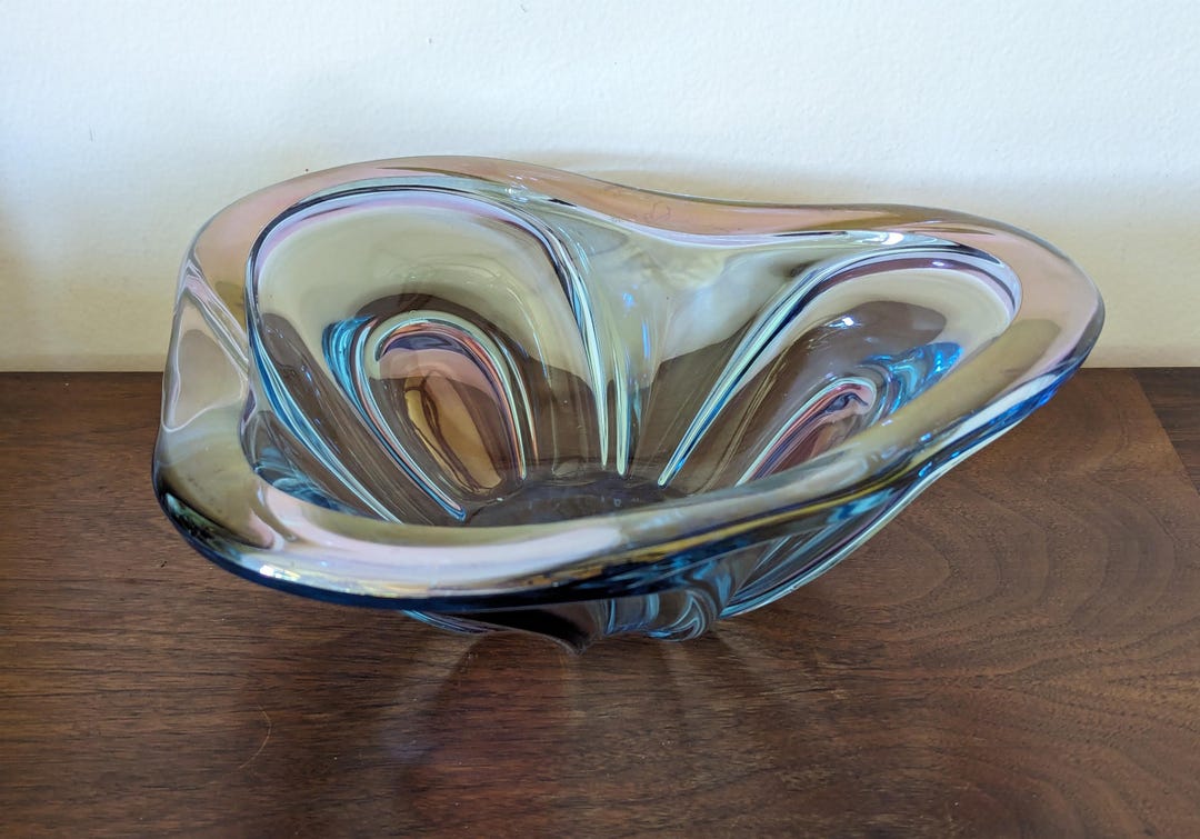 Vintage Studio Art Glass Murano Style Bowl - Etsy