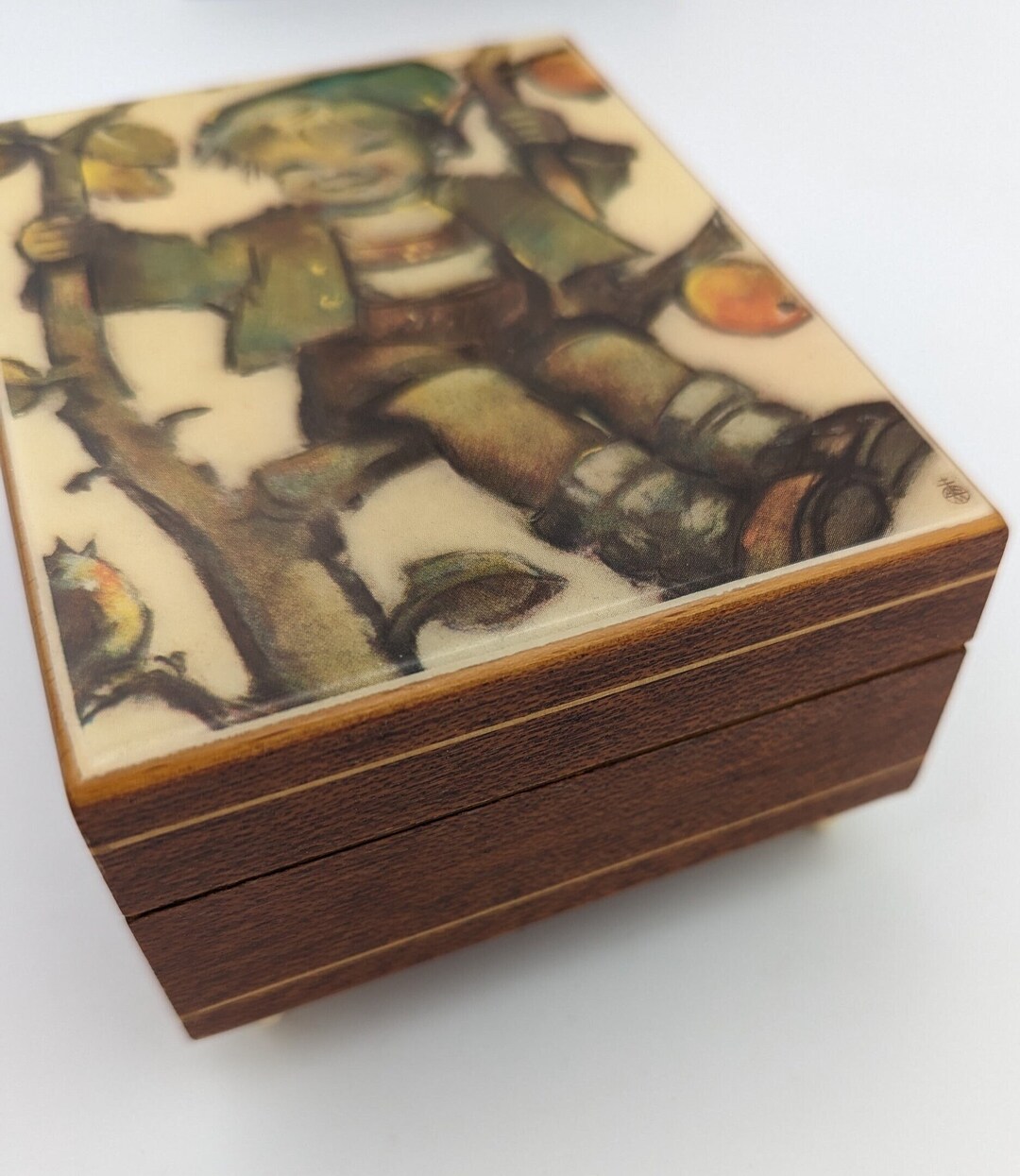 Vintage Reuge Solid Wood Music Box, Plays "eidelweiss", Hummel, 1980s ...