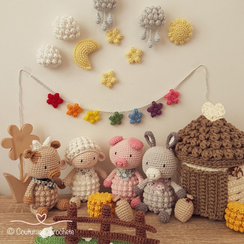 Crochet Pattern PDF French & English, Amigurumi Sheep, the Little ...