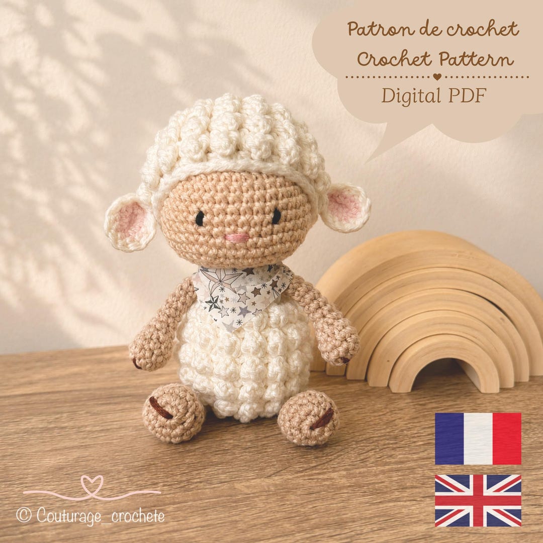 Crochet Pattern PDF French & English, Amigurumi Sheep, the Little ...