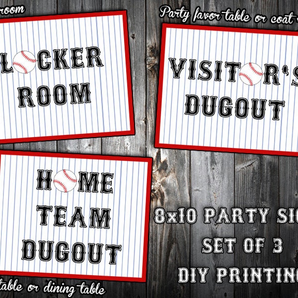 Baseball Dugout Sign - Etsy