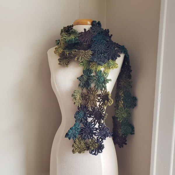 Flower Scarf - Etsy