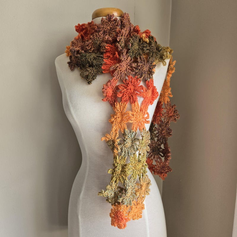 Flowery Scarfes - Etsy