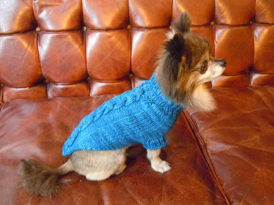 XS - XL Merino Wool Dog Sweater - Blue - Etsy