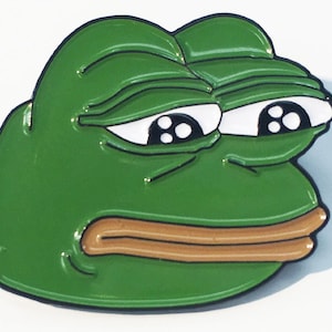 Sad Pepe Rare Pepes Enamel Lapel Pin Brass | Etsy