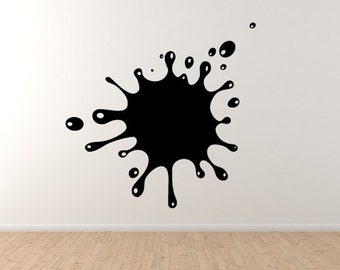 White Paint Splats Wall Decal Removable Splat Wall Sticker - Etsy