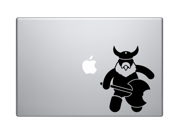 Medieval Stickman V.4 Viking With Batle Ax Macbook Vinyl | Etsy