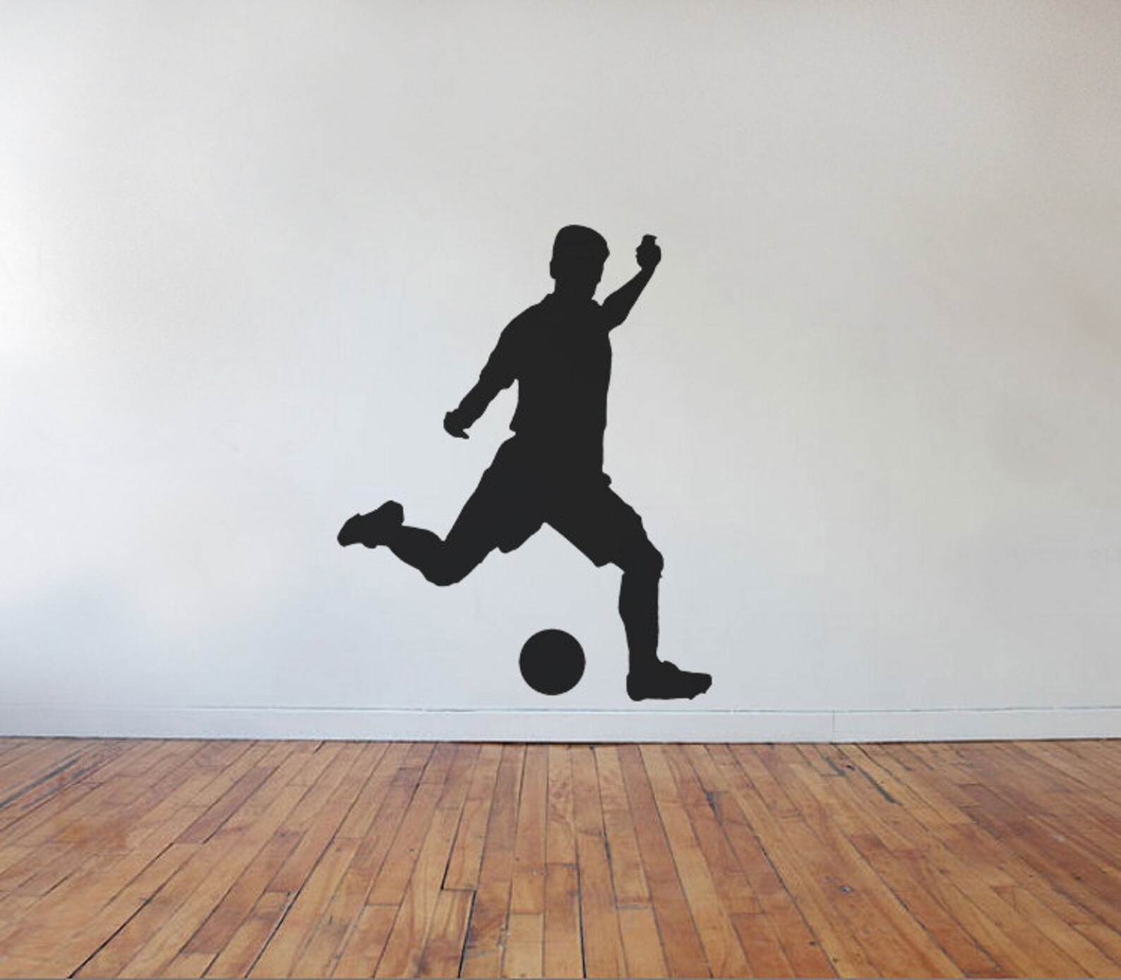 Soccer Player Kick Vinyl Wall Decal - Etsy