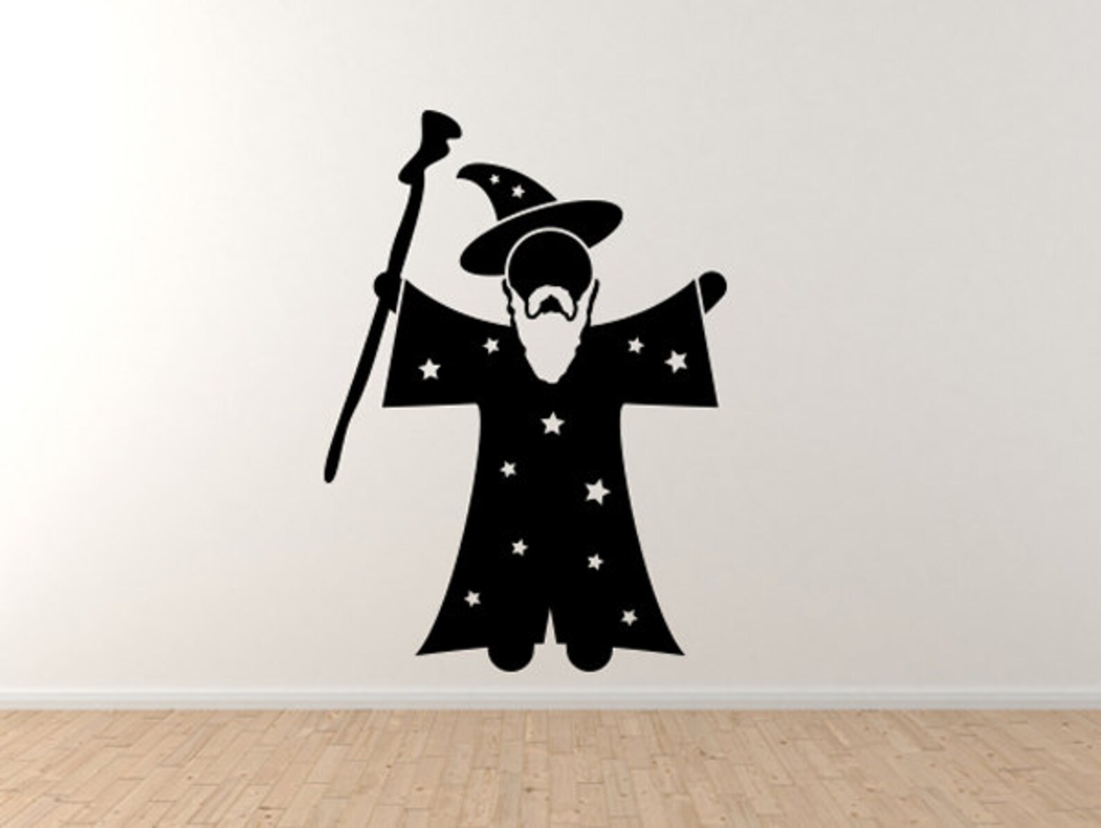 Medieval Stickman V.3 Old Wizard Merlin Wall Vinyl Decal Home - Etsy