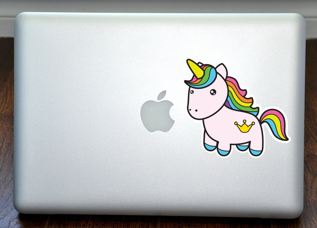 Rainbow Unicorn Color MacBook Vinyl Sticker Decal Mac Apple - Etsy