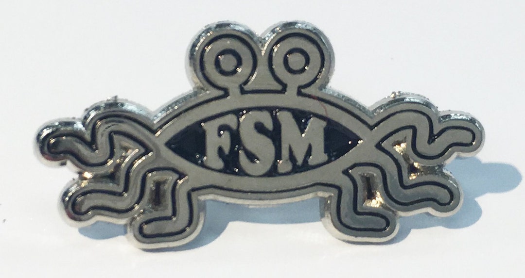 Flying Spaghetti Monster FSM Atheisim Atheist Enamel Lapel Pin Brass - Etsy