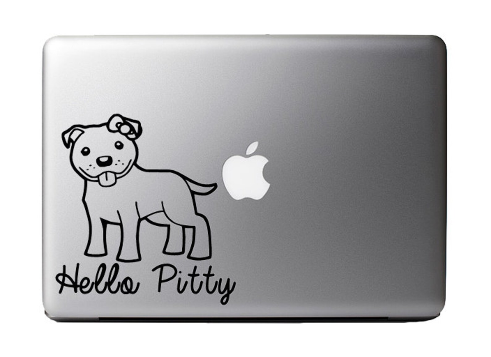 Hello Pitty Pitbull Dog Breed Vinyl Decal Sticker Skin for - Etsy