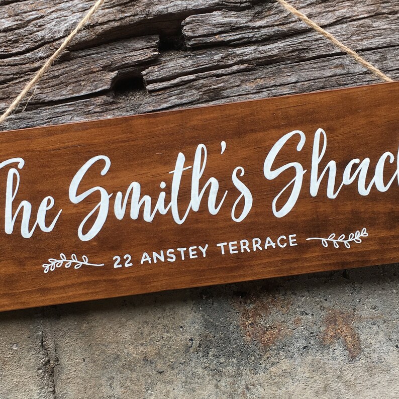 Rustic Wooden House Sign Customised Design Timber Home - Etsy Australia