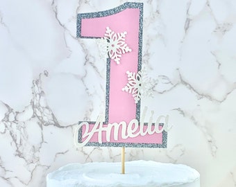 Let It Snow Cake Topper Winter Cake Topper Winter Wonderland - Etsy