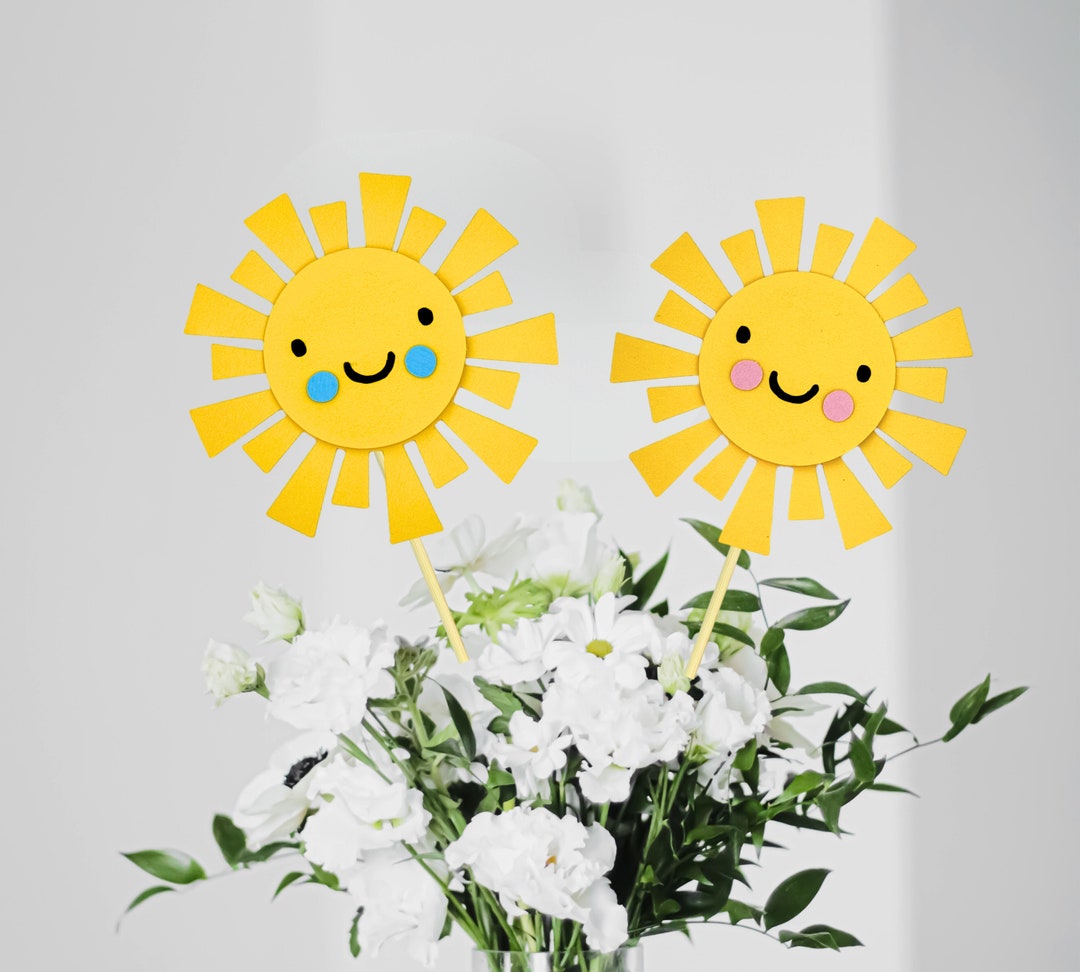Sunshine Party Decorations/ Sun Centerpieces/ You Are My Sunshine/ One ...