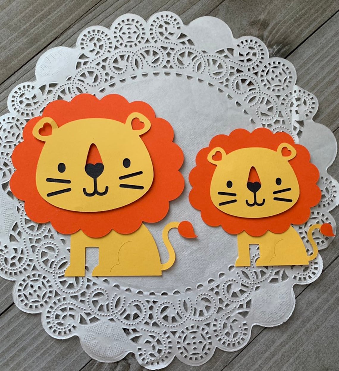Lion Cutouts, Lion Diecuts, Safari Animal Cutouts, Jungle Animal, Lion ...