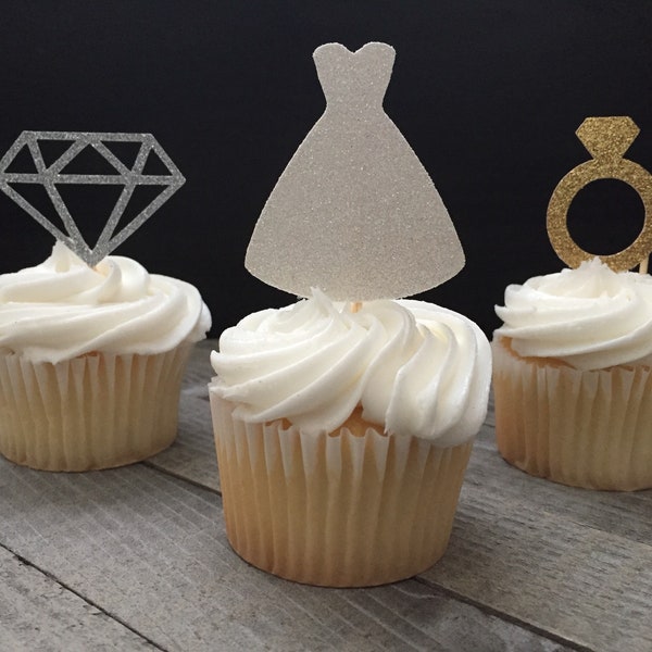Wedding Cupcake Topper - Etsy