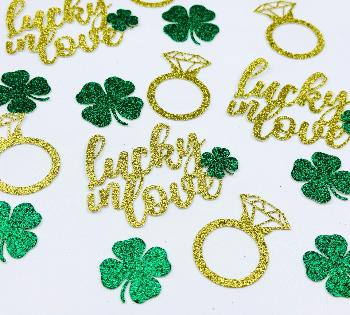 Lucky in Love Confetti/ St. Patrick's Day Wedding Party Decor ...