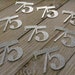 75th Birthday Confetti/ 75 Confetti/ Number Confetti/ 75th Party Decor ...