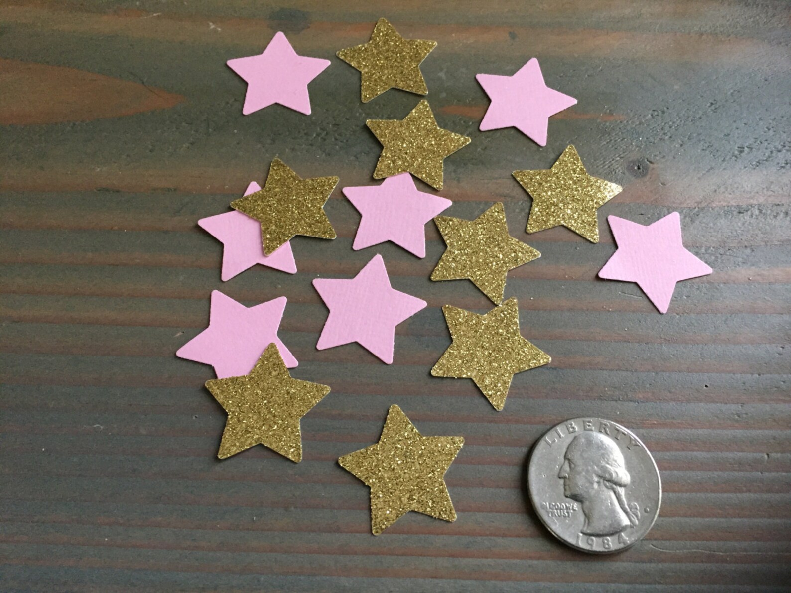 Twinkle Twinkle Little Star Pink and Gold Glitter Stars - Etsy