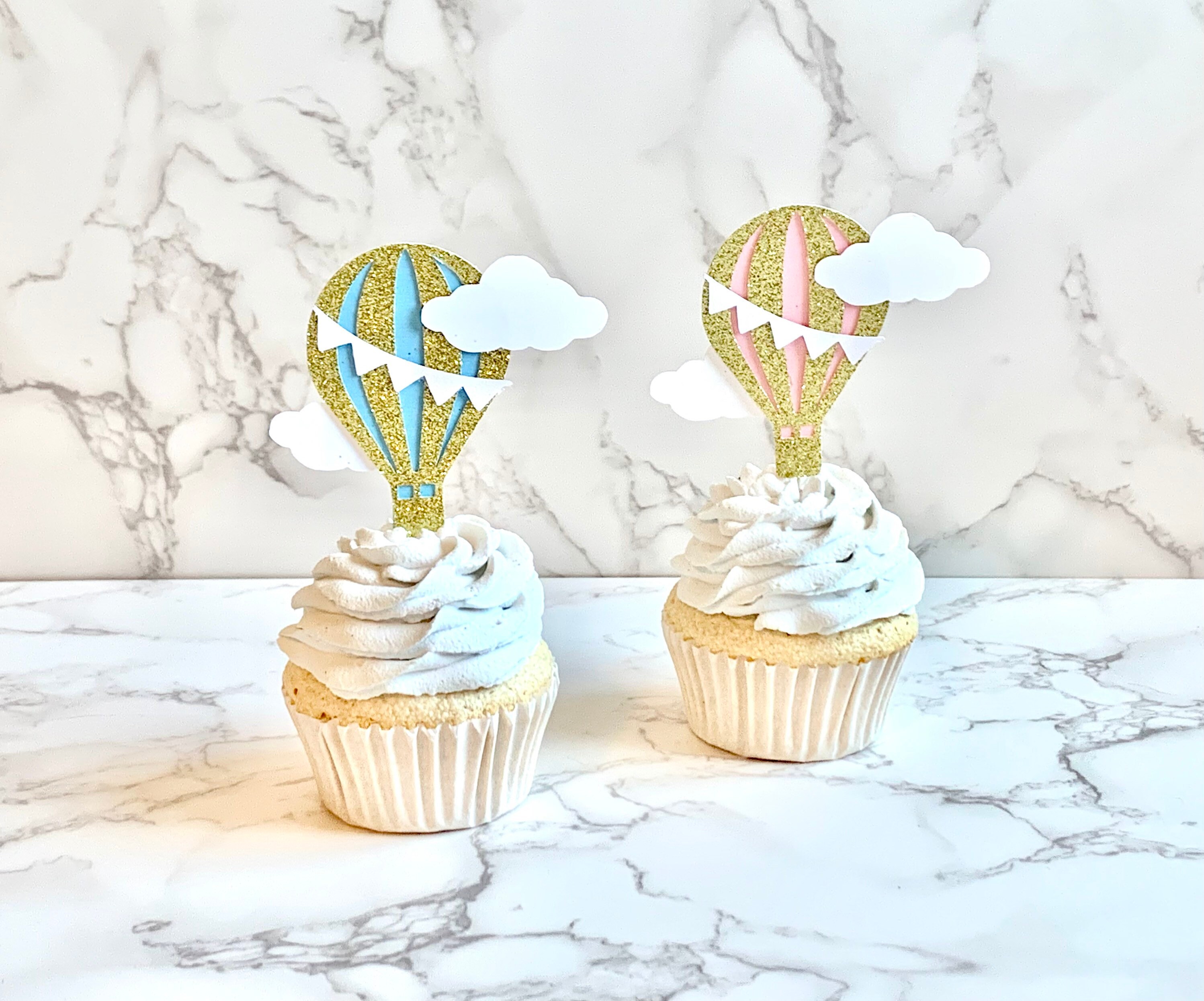 Hot Air Balloon Cupcake Toppers