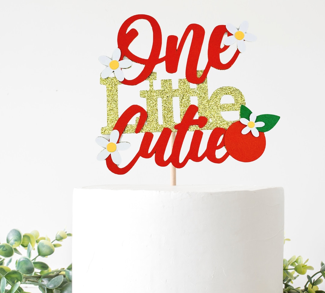 One Little Cutie Cake Topper/ Sweet Little Clementine Birthday Party ...