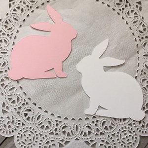 18 Bunny Cut Outs, Bunny Rabbit Die Cut, Bunny Party Decor, Crafting ...