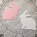 18 Bunny Cut Outs, Bunny Rabbit Die Cut, Bunny Party Decor, Crafting ...