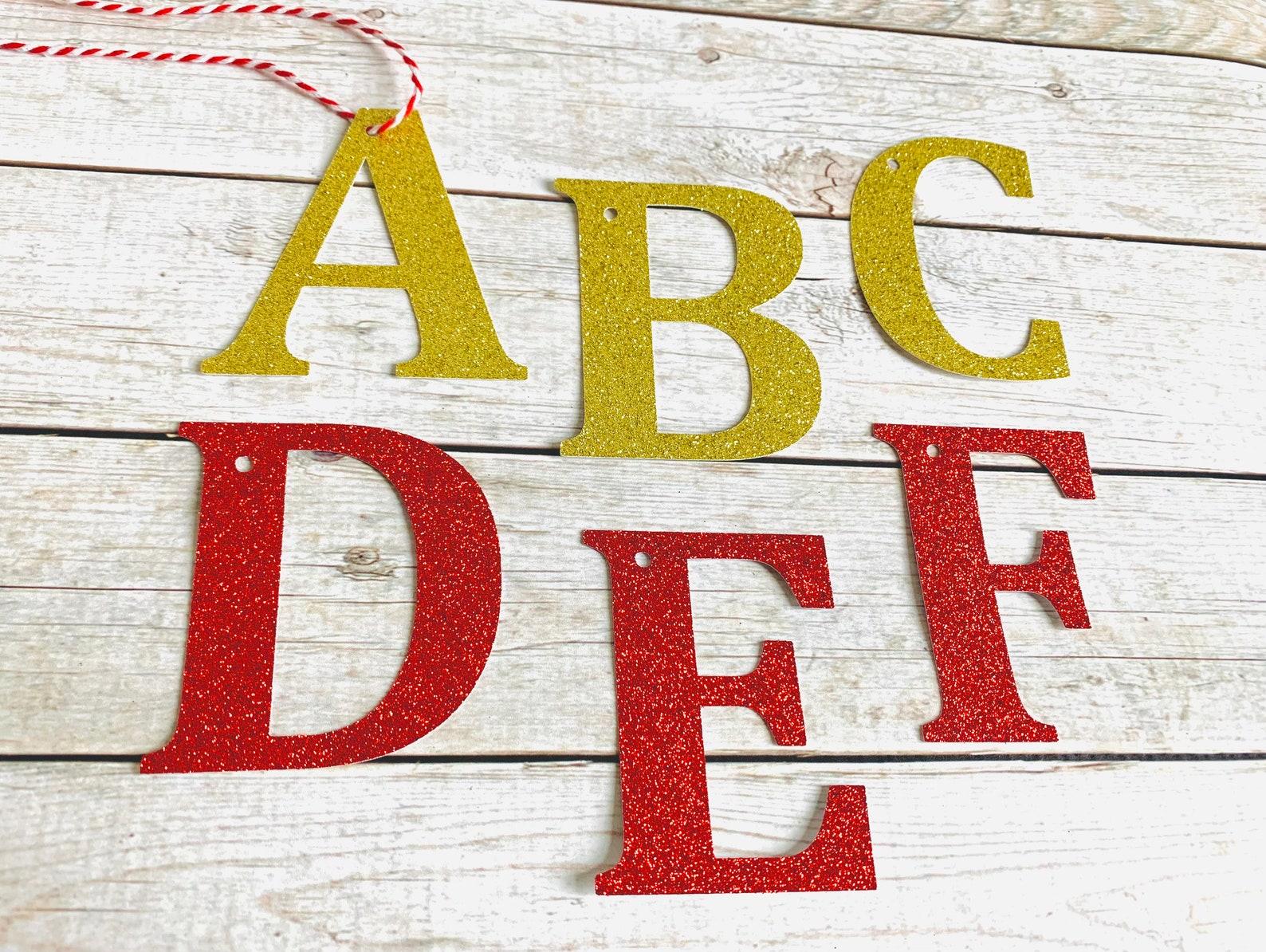 Glitter Letter Ornament/ Letter Gift Tags/ Letter Ornaments/ - Etsy