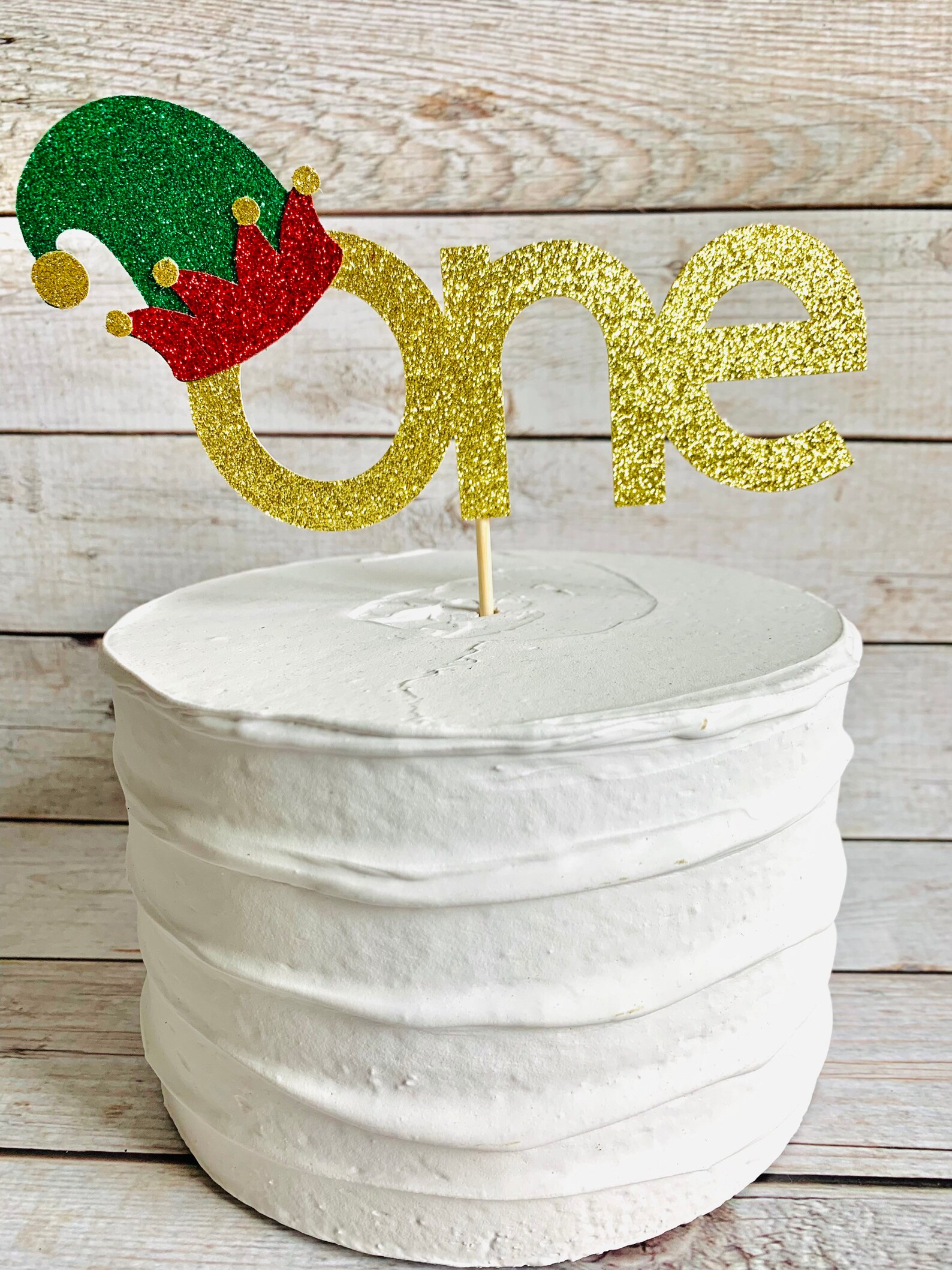 Elf One Cake Topper Christmas Cake Topper Holiday Party | Etsy