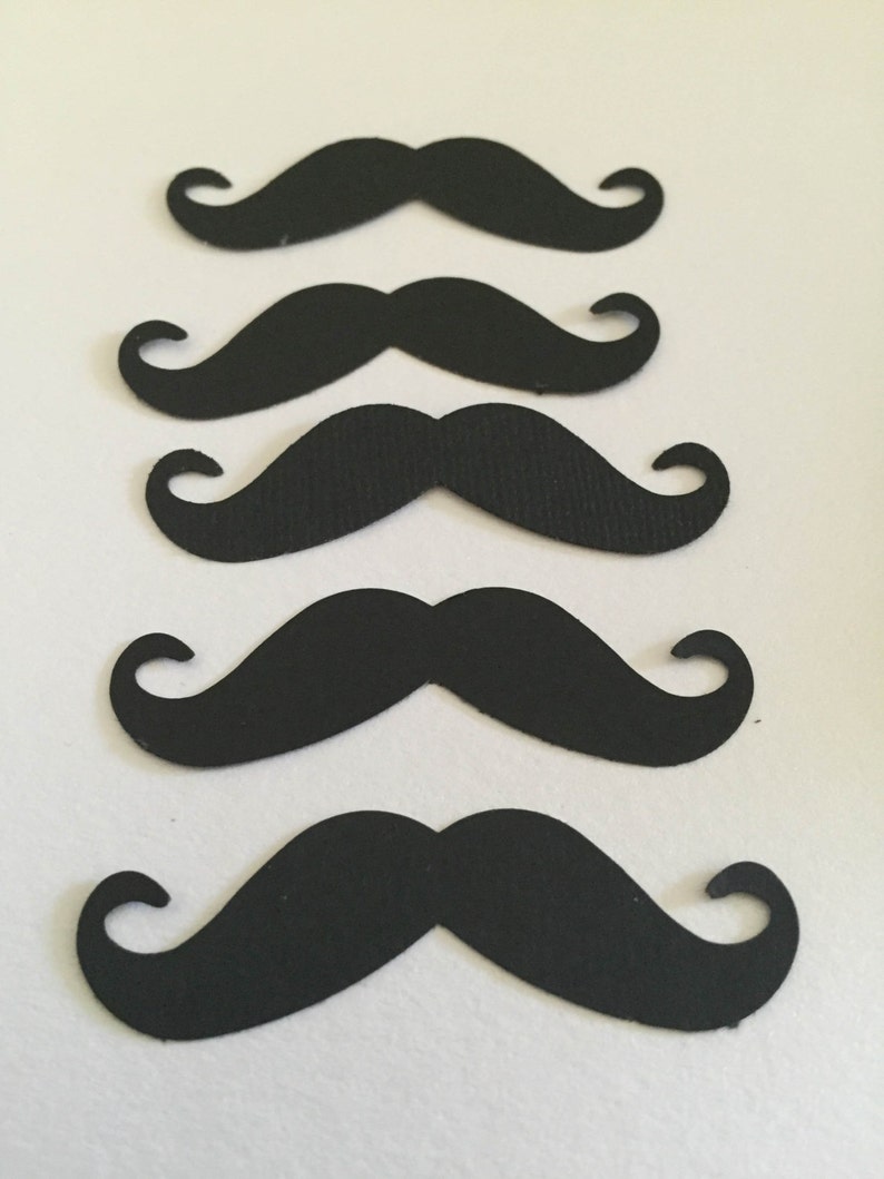 50 Mustache and Bow Tie Paper Punch Confetti | Etsy
