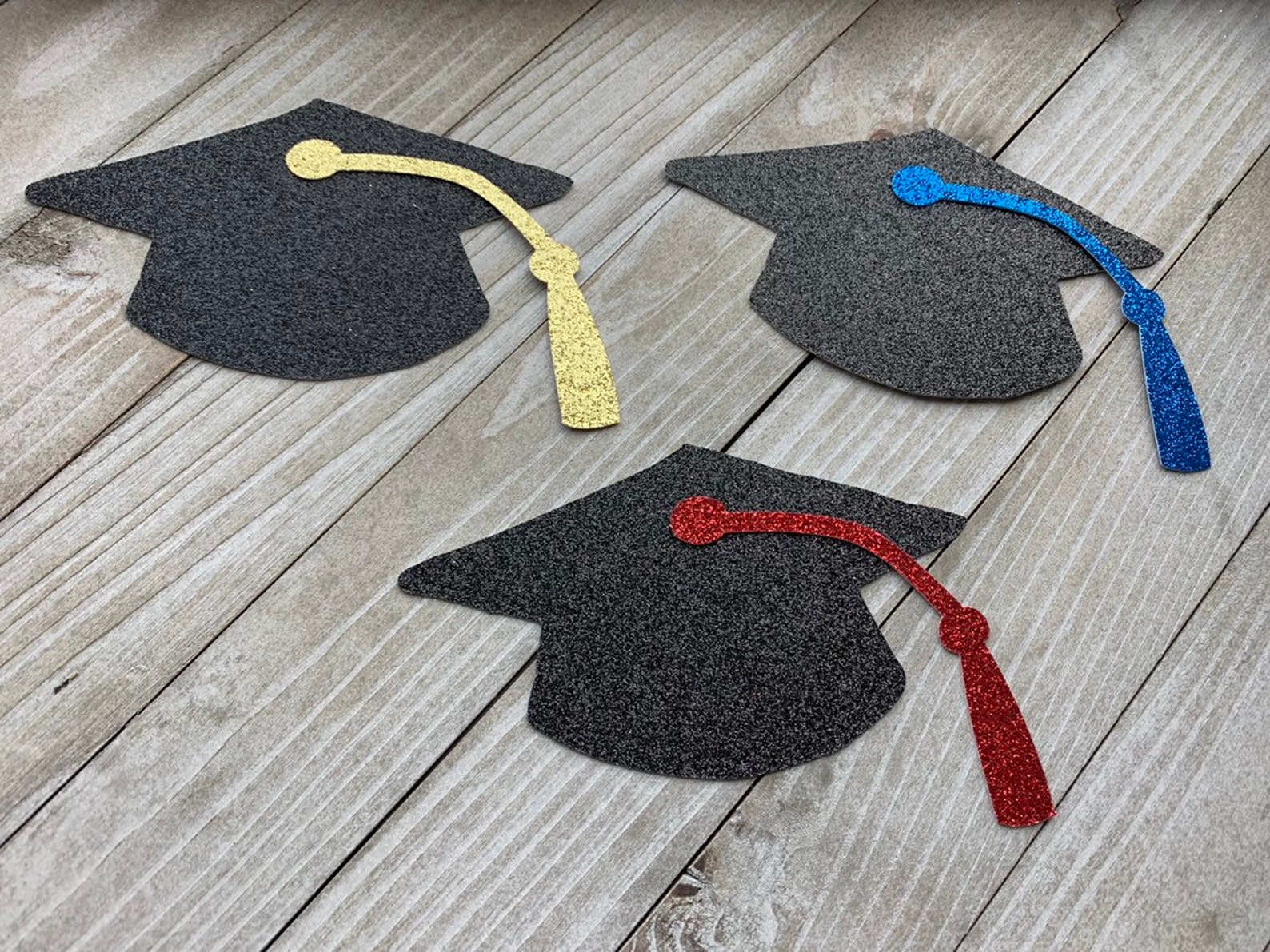 Graduation Cap Cut Outs, Glitter Grad Caps,die Cuts, Graduation ...