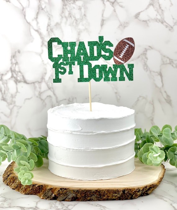 Custom Football 1st Down Cake Topper 1st Down Football Party - Etsy