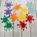 20 Paint Splat Confetti, Art Party Decor, Art Paint Splatter, Art ...